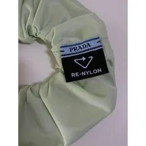 Prada | Accessories | New Prada Hair Scrunchie Renylon New Green ...
